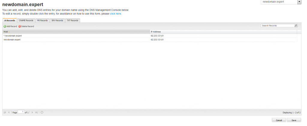 Using A Domain Hosted By easyspace.com - HugoFox Connecting Communities