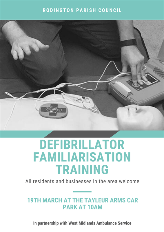 Defibrillator familiarisation training, Telford : Local News - HugoFox