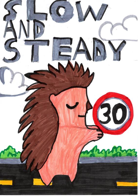 Children's Speed Safety Posters, Freethorpe, Norwich : Local News - HugoFox