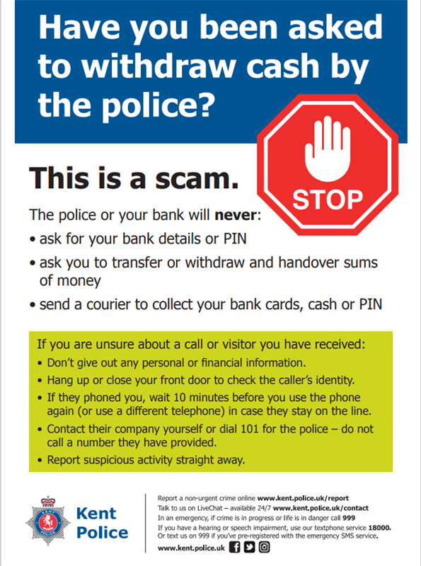 Scam Calls and Doorstep Fraud Advice, Speldhurst, Tunbridge Wells ...