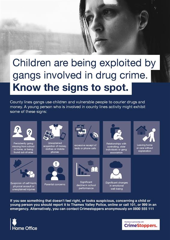 County Lines Awareness Campaign Yattendon Thatcham Local News HugoFox County Lines Awareness Campaign Yattendon Thatcham Local News HugoFox