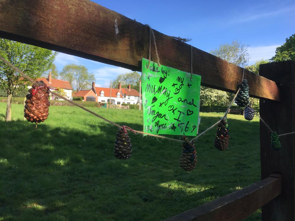 First decorations appear on Glebe Field, Bleasby, Nottingham : Local ...