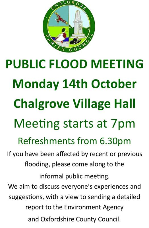 Public Flood Meeting, Chalgrove, Oxford : Local News - HugoFox