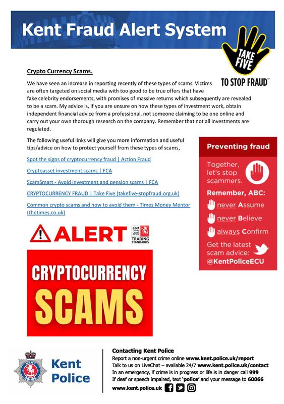 Kent Fraud Alert System - January 2023, Westgate-On-Sea : Local News ...